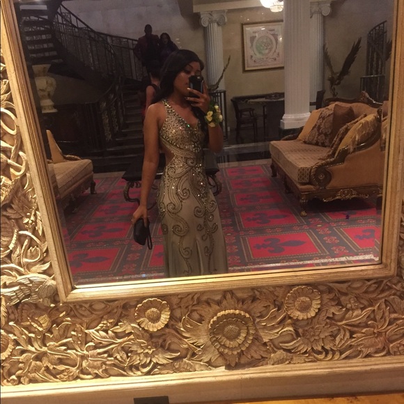 Dresses | Prom Dress Olive Green And Creme Color | Poshmark